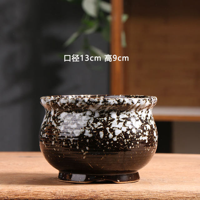 Group of succulent flowerpots ceramic household coarse pottery ...