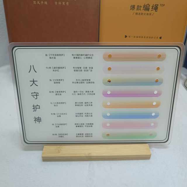 New hand-knitted rope display board frame acrylic twelve zodiac signs ...