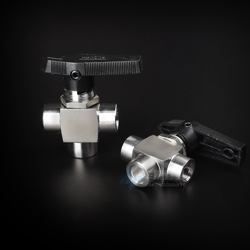 Stainless Steel Three-Way Ball Valve YFP-2B Panel Type L-Type Reversing ...