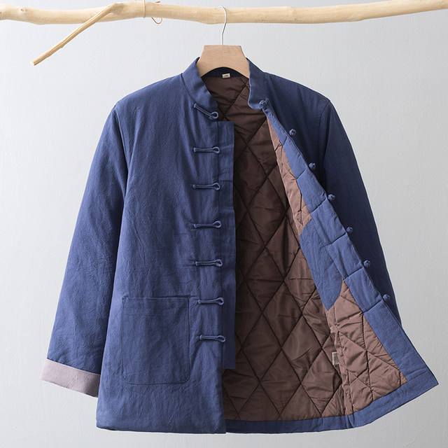 Winter Tang suit cotton-padded jacket for young men, Chinese-style men ...