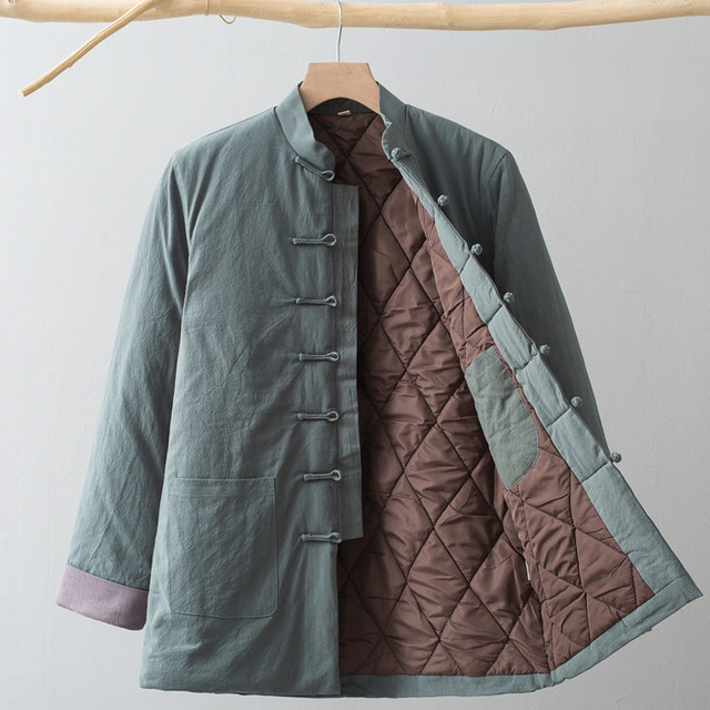Winter Tang suit cotton-padded jacket for young men, Chinese-style men ...