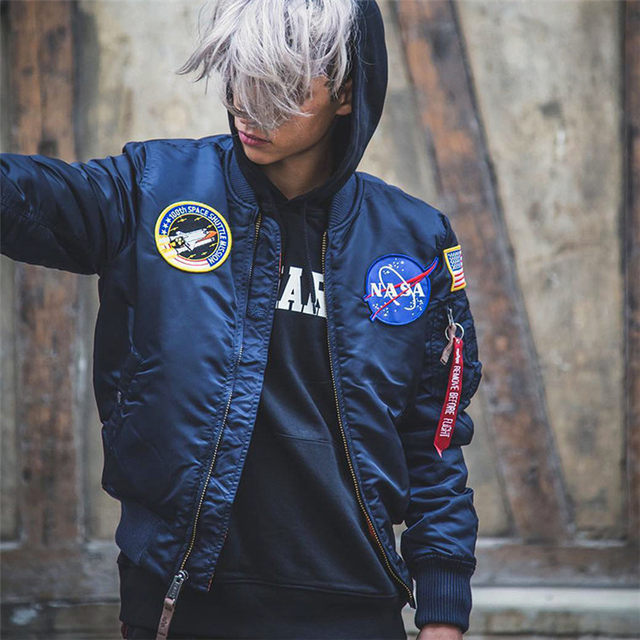 NASA Joint Couple Jacket Men's Spring and Autumn American Air Force ...