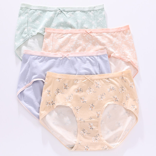 Four strip butterfly Angfen underwear soft skin cotton percentage ...