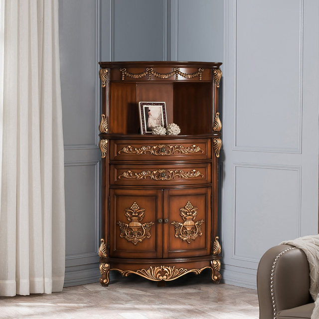 American style retro corner cabinet corner cabinet right angle cabinet ...