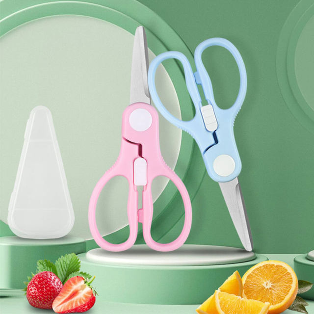 Baby supplementary food scissors stainless steel can cut small ...