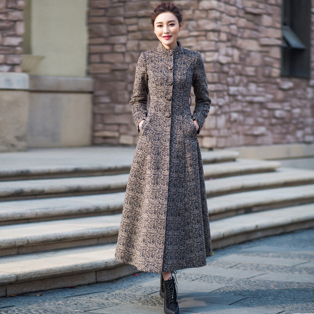 Shou Shang Clothing's 2023 autumn and winter new style mid-length slim ...