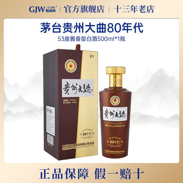 [Flash Sale] Moutai Guizhou Daqu 1980S 53% Liquor with Mellow Aroma ...