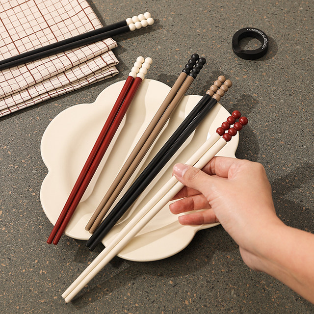 Alloy chopsticks Household high -end high -temperature resistance, anti ...