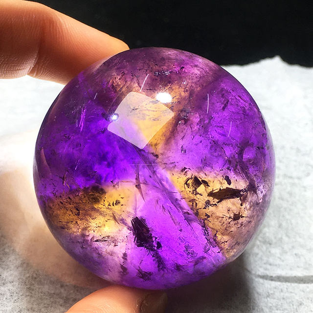 Natural Uruguay amethyst ball amethyst rainbow ball Purple ball balls ...