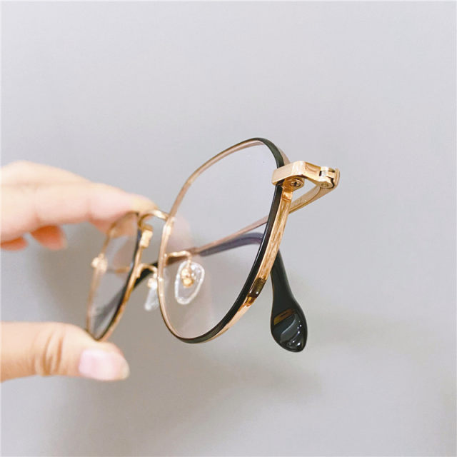 High -level glasses box Female ultra -light pure titanium polygon can ...