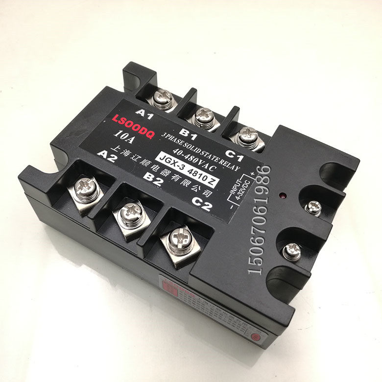 Relais à semi-conducteurs triphasé Shanghai Liaoshun SSR3 JGX-3 4810Z ...