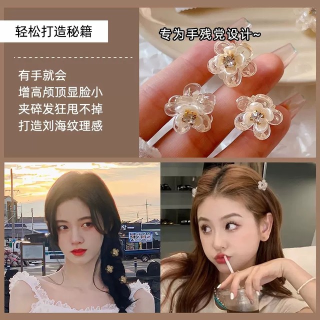 Small and exquisite hairpin female side mini princess hair card ...