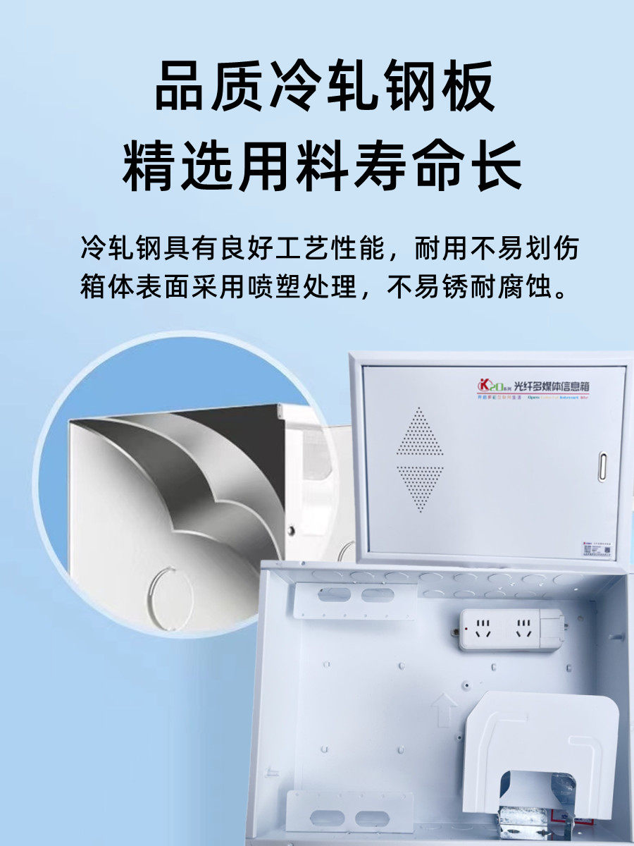 Kemeti fiber optic home information box multimedia box concealed ...