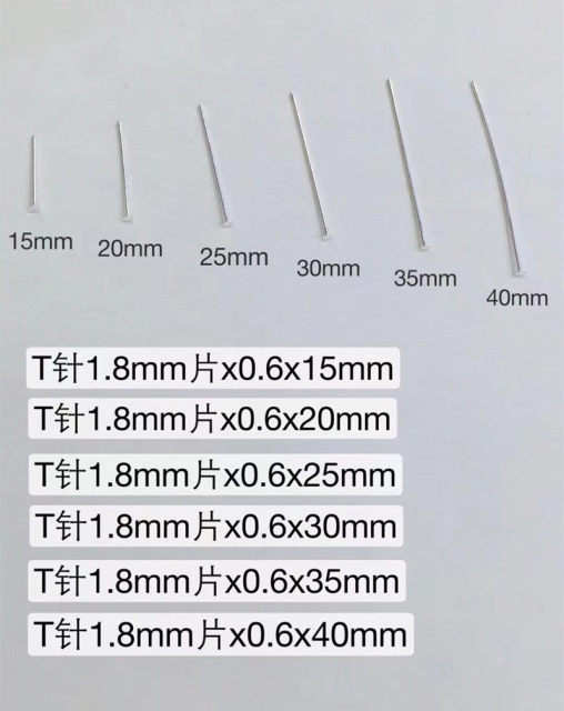 S925 sterling silver 9 -character needle T pin to make earrings connecting the head buckle head ...