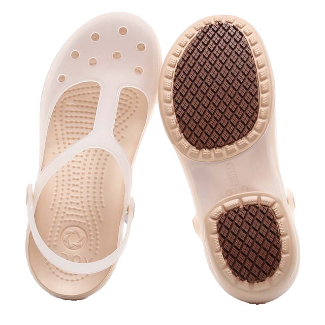 JDOV Crocs women's summer fashion non-slip beach shoes outdoor soft ...