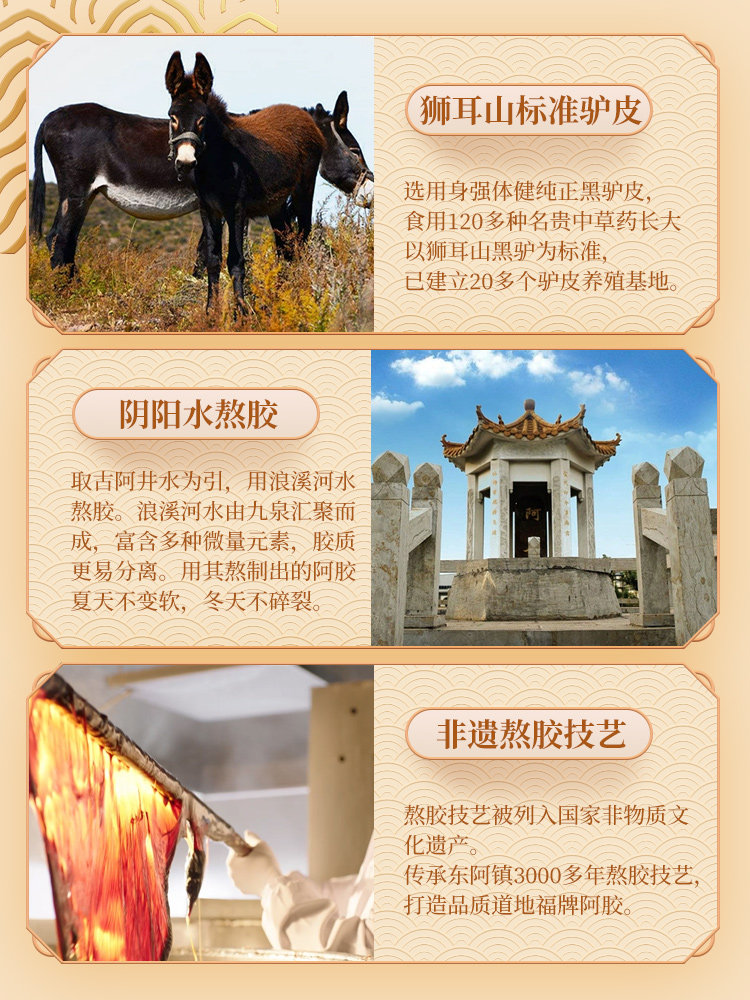 Fu Brand Shandong Dong'e Town Donkey-Hide Gelatin Block