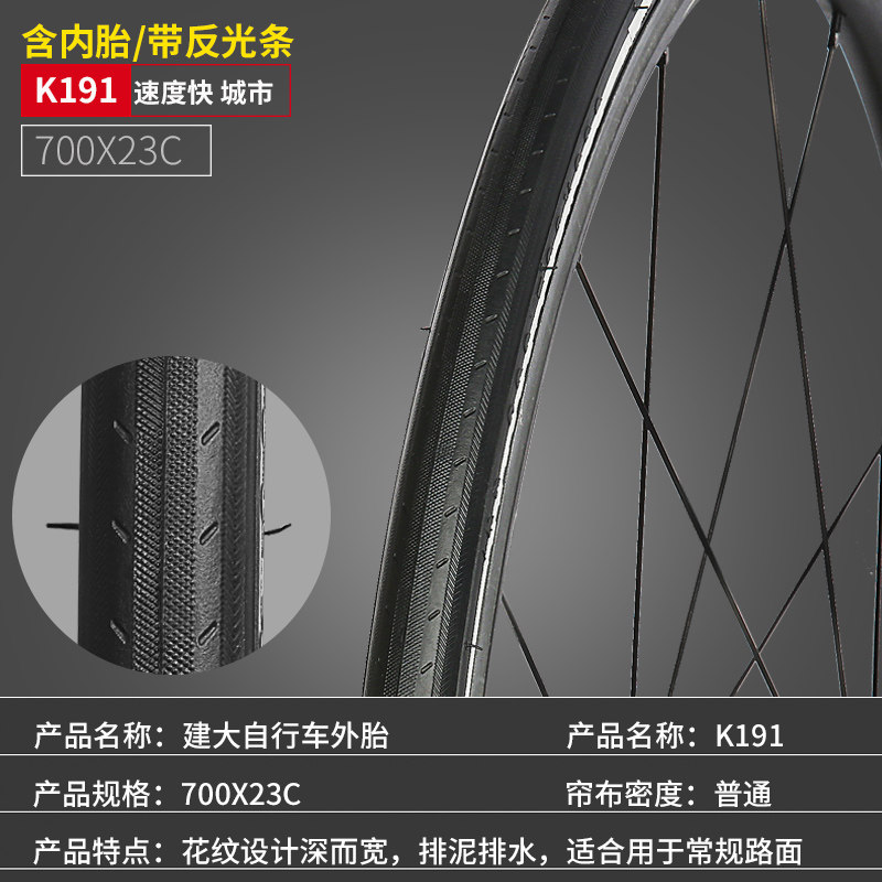 Гума за пътни велосипеди Kenda 700x23c - K191