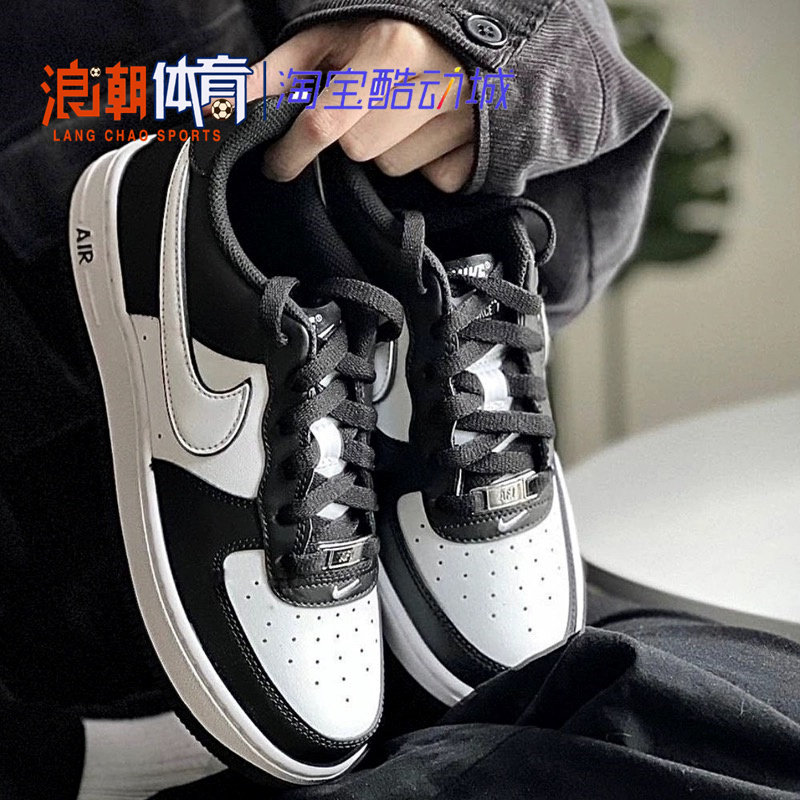 Nike Air AF1 Black and White Panda Wear-resistant, non-slip, high and ...