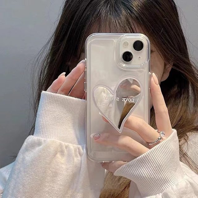 Korean ins mirror love airbag bracket niche drama support rotating 3M ...