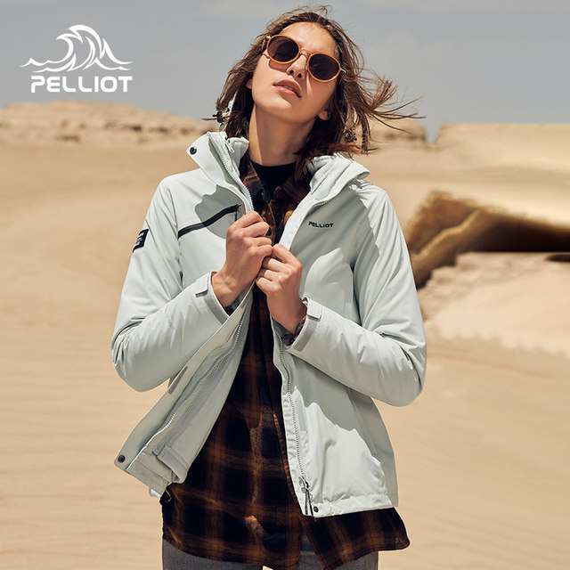 Pelliot Tibet Jacket Women's Three-in-One Windproof Jacket Men's Outdoor Waterproof ...