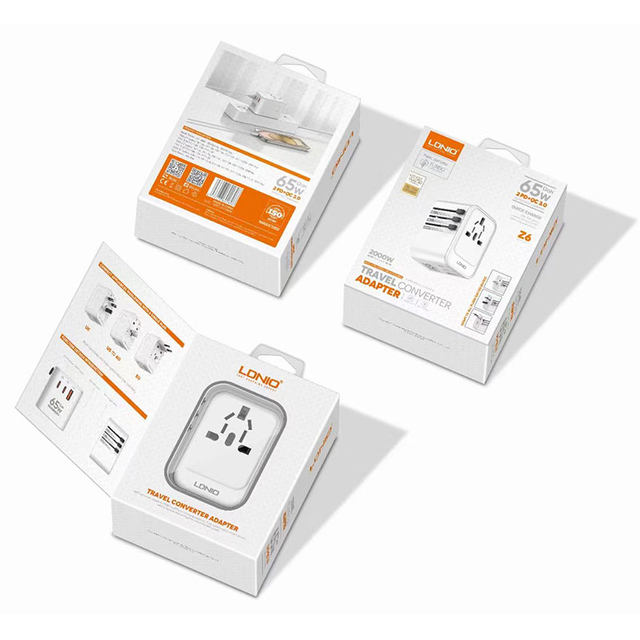 LDNIO multi-function conversion plug Global QC mobile phone tablet fast ...