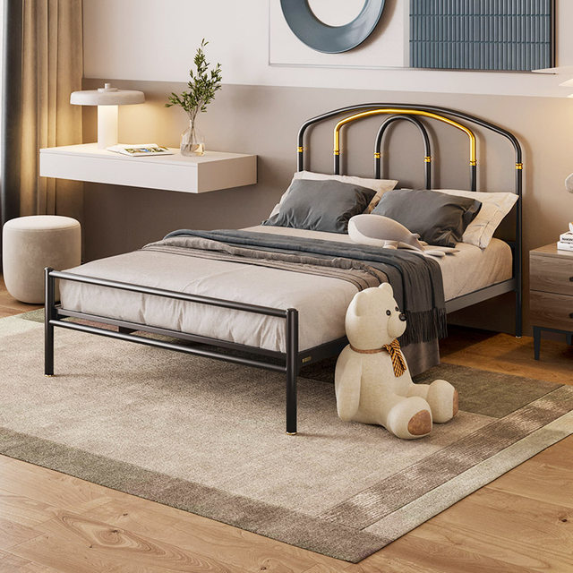 Tiantan furniture iron art bed high-end thickened reinforced single ...