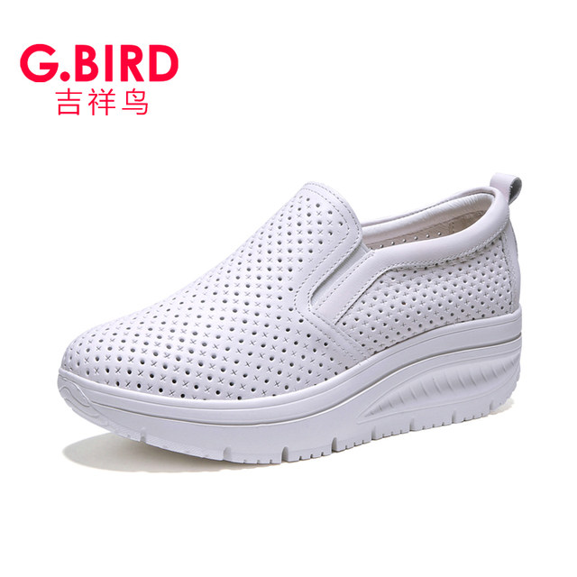 Auspicious Bird Breathable Women's Shoes 2024 Autumn New Genuine ...