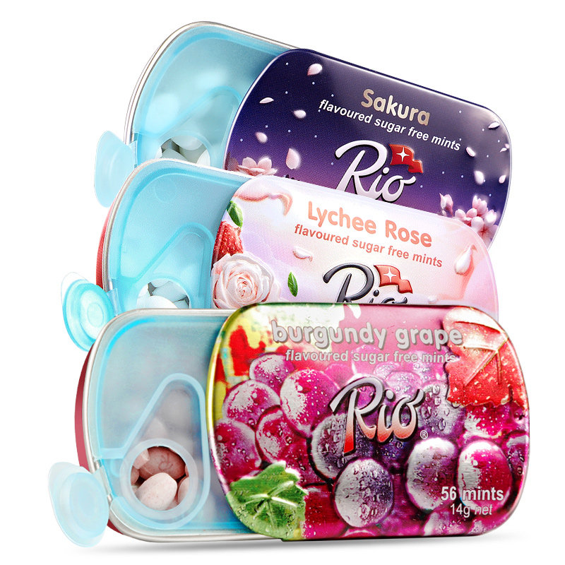 Rio Candy Xylitol Sem Açúcar com Vitamina C - Hortelã Frescor - 56g