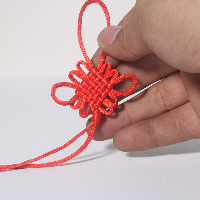 Chinese knot No. 5, No. 6, No. 7 line red rope bracelet braided rope ...