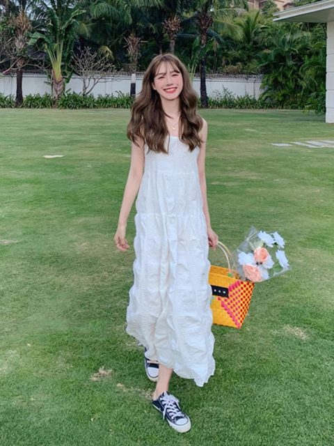 Rouje Rsua French-Style Summer Fairy-Like Seaside Vacation Travel Beach ...