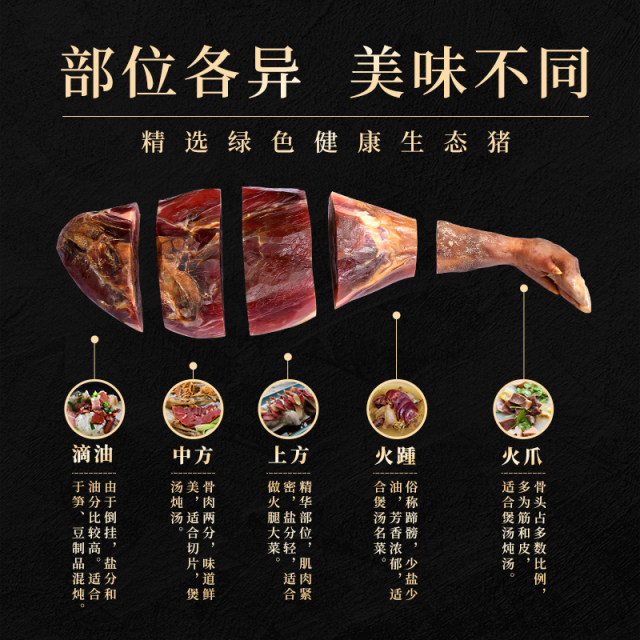 Jinhua ham flagship store official winter whole leg ham meat whole leg ...