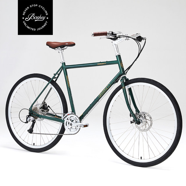 Immortal riding BOSKEY station wagon steel frame bicycle long-distance ...