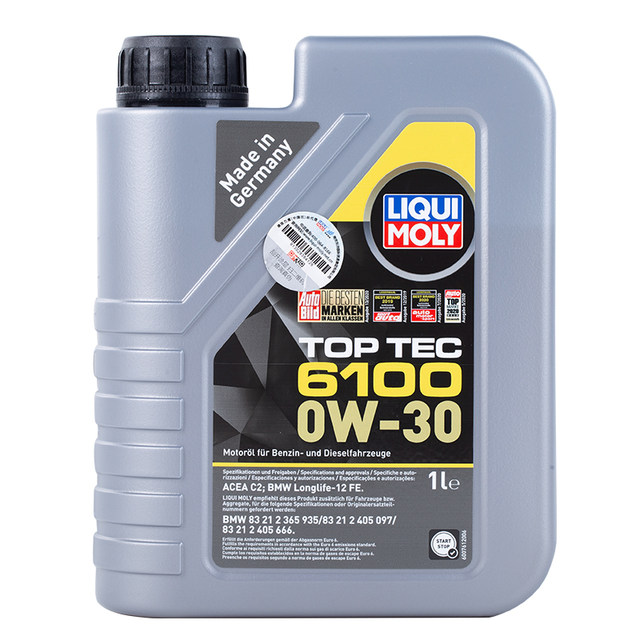 0W-30 National 6 Longlife-12FE German Liqi Mo Top Technology 6100 fully ...