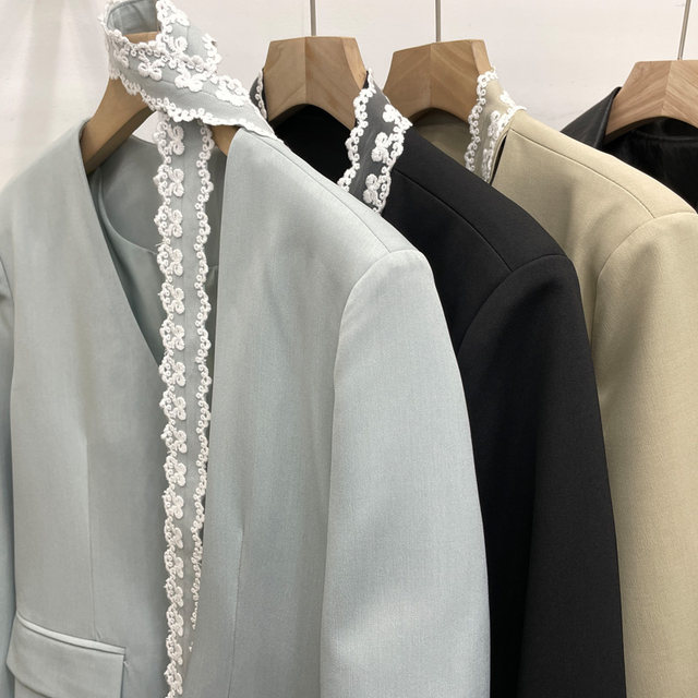 Lace streamer suit jacket for women in 2025 spring new style design ...