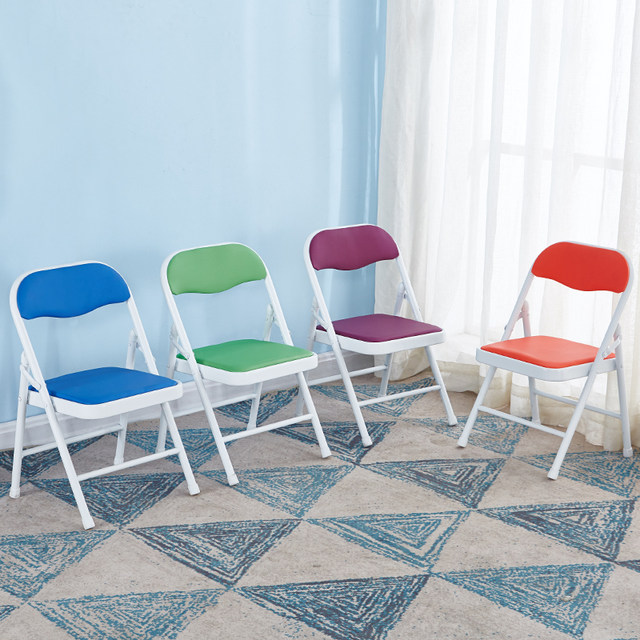 Folding chair Children's back chair Elementary school student learning ...