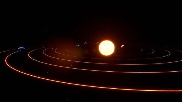 UE5 Solar System Nine Planets Blueprint System Metal, Wood, Water, Fire ...