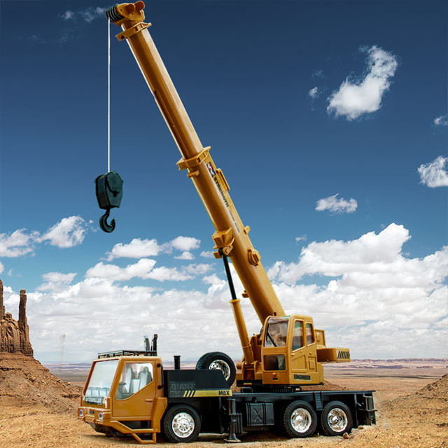 Extra large remote control crane electric toy car alloy boy car remote ...