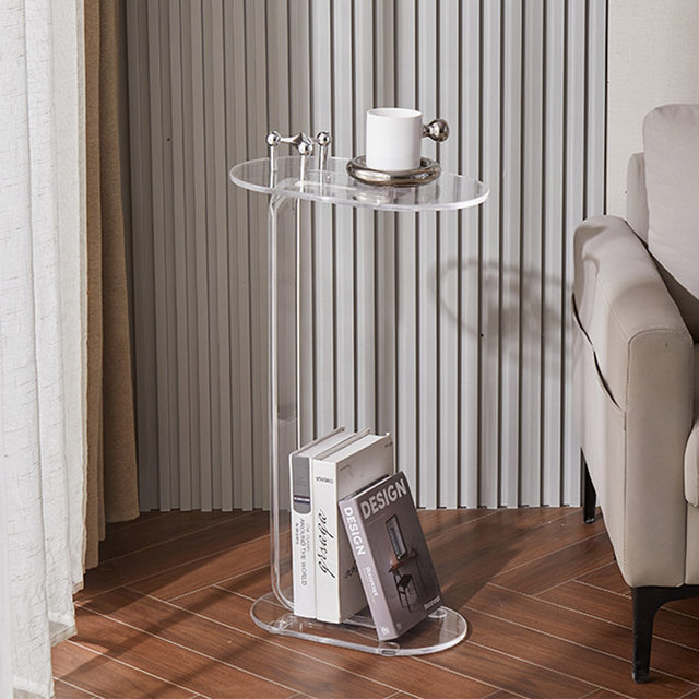 Acrylic High Transparent Side Table Storage Nordic Sofa Table Internet ...