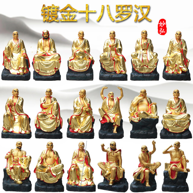 Large-scale Arhat Buddha statue dedicated to the Eighteen Arhats ...