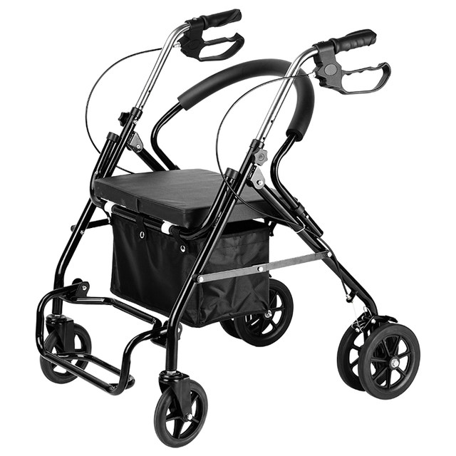 Elderly people's stroller can sit and push folding shopping cart ...