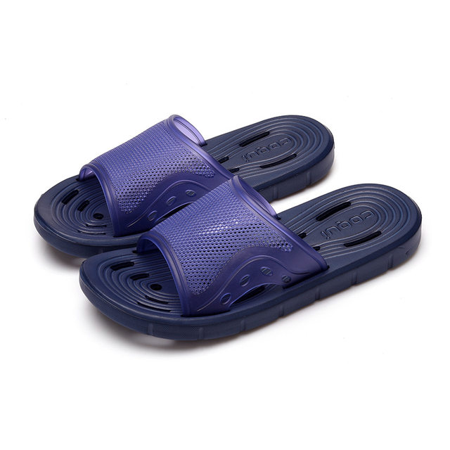 Cool hollow leaky slippers quick-drying women's bathroom non-slip ...
