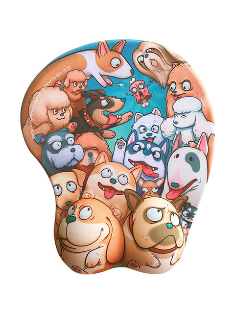 3D Cute Anime Mouse Pad Wrist EXCO Cartoon Silicone Pad Girls Office ...