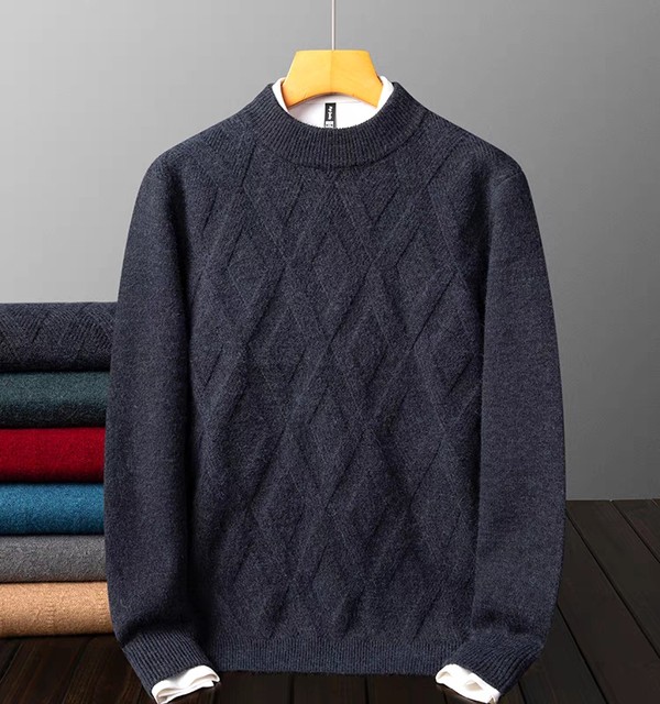 Ordos cashmere sweater for men 100% pure cashmere winter thickened ...