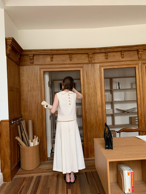 Kernel cosmos 24SS simple temperament lapel elegant commute sleeveless ...