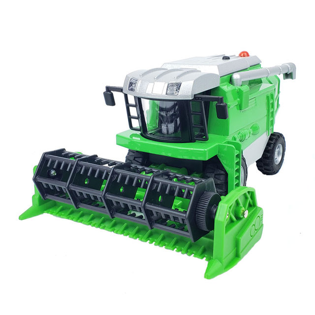 Agricultural alloy combine harvester toy car simulation metal model ...