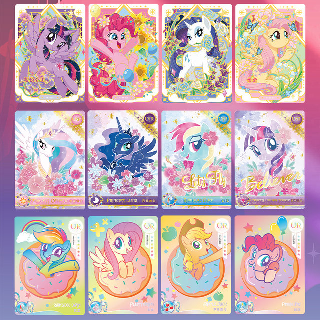 Genuine card game My Little Pony card rainbow pack third 5 yuan card ...