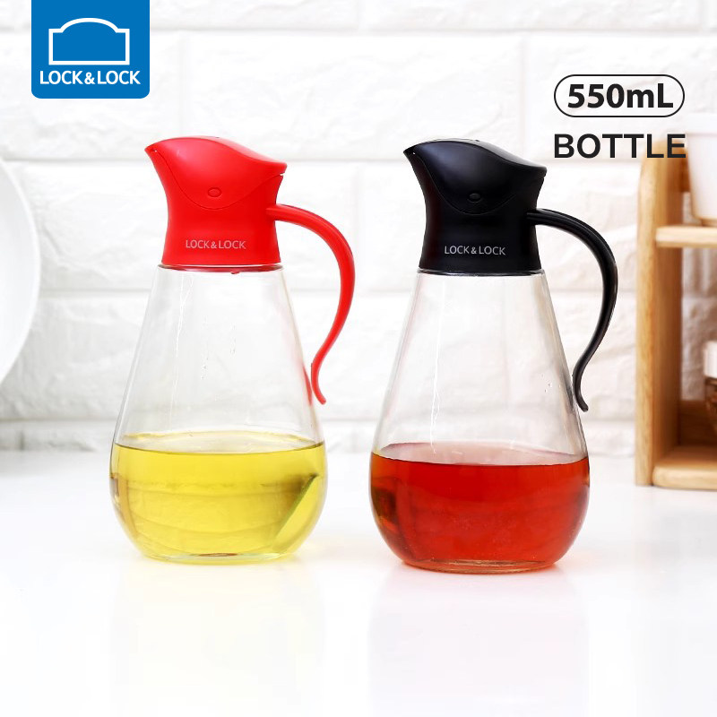 Lock & Lock Automatic Opening Glass Oil Pot 550ml CKO101