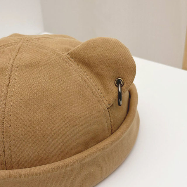 Japanese cat ears landowner melon skin hat for men and women, versatile ...