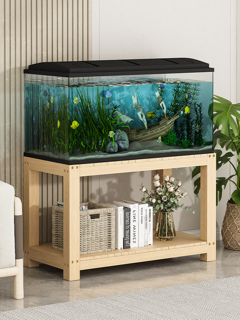 Fish Tank Stand Solid Wood Home Living Room Dedicated Fish Tank Table ...