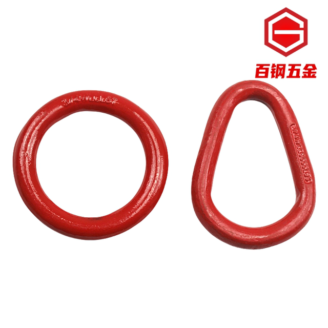 Pear-shaped ring lifting ring sling accessories forged ring long ring ...